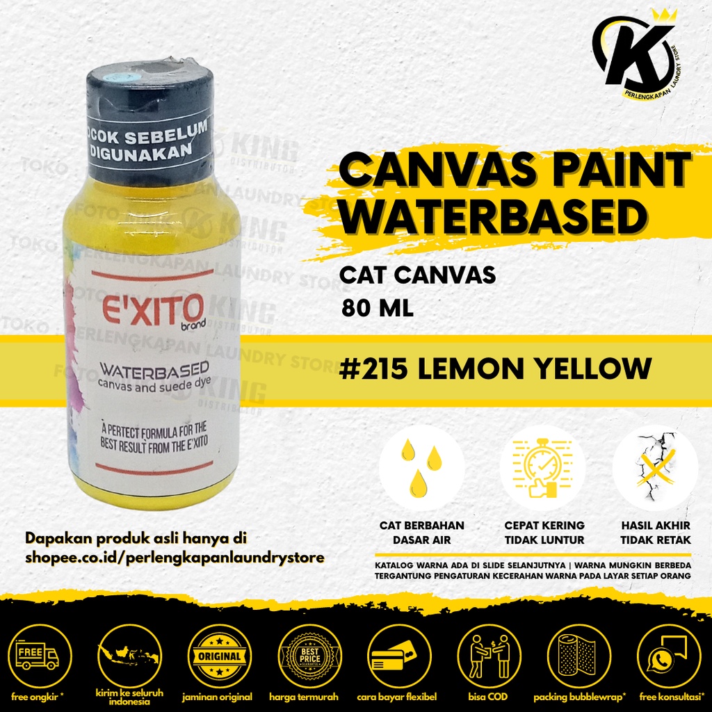 Jual LEMON YELLOW | CAT KUNING CANVAS DAN SUEDE BERBASIS AIR | EXITO 80 ...