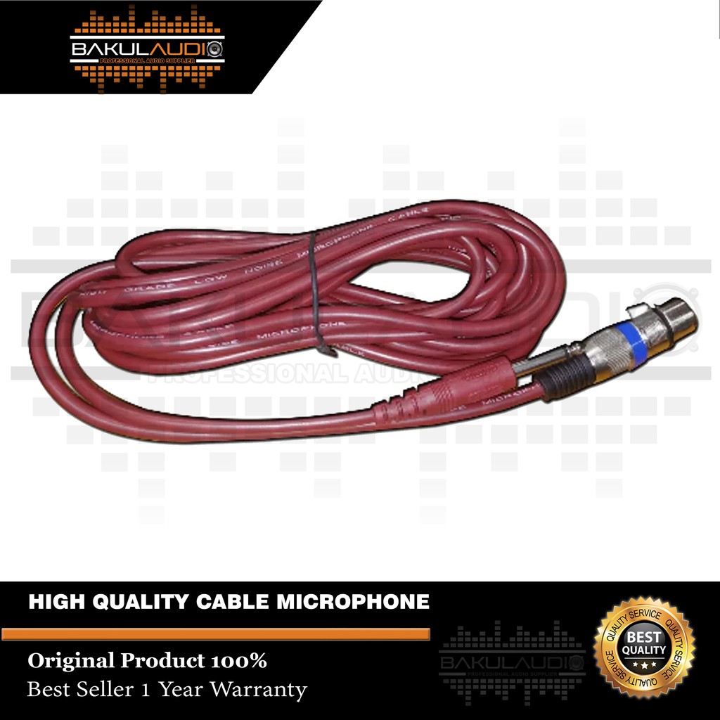 Jual Kabel Mic Microphone 5 Meter Original Pabrik | Shopee Indonesia