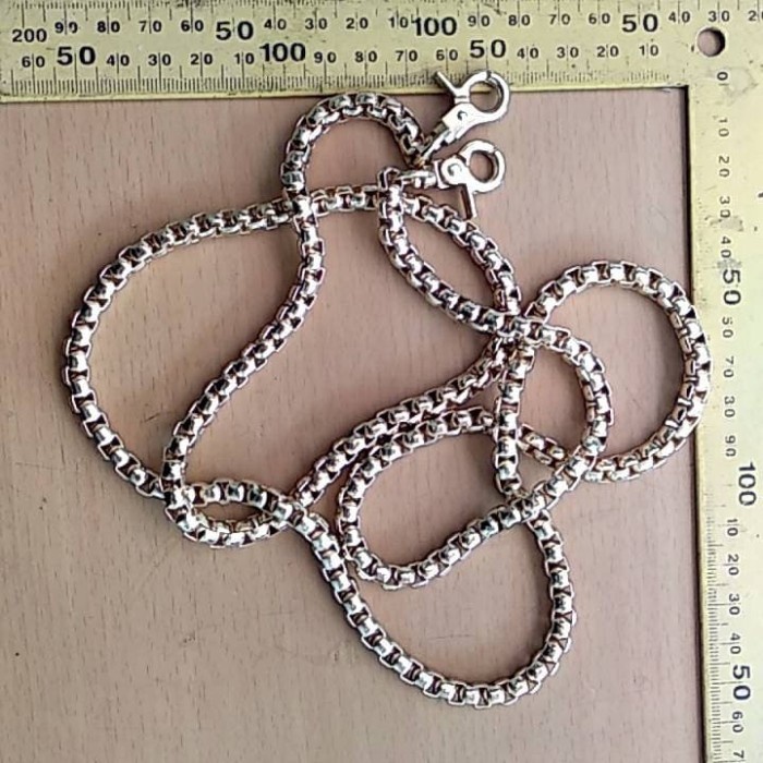 Jual Spesial Rantai Segi Lebar 6 Mm Dan Pengait Warna Emas Muda Hemat ...