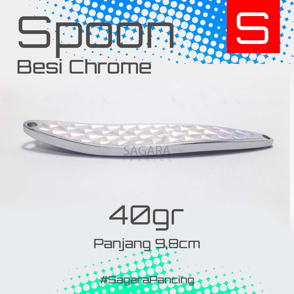 Jual Umpan Pancing Spoon Besi Chrome Spun Besi Chrome | Shopee Indonesia