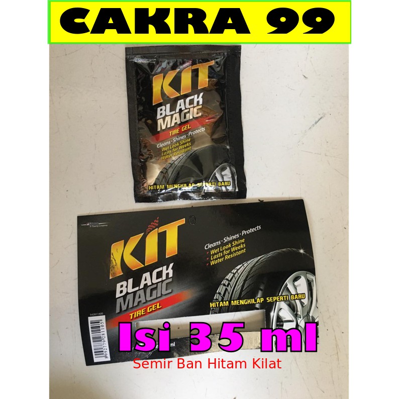 Jual KIT BLACK MAGIC TIRE GEL Semir Ban Mobil dan Motor kemasan SACHET ...