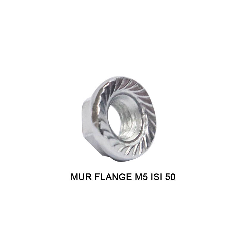 Jual EELIC MUR-FLANGE Isi 50 PCS mur 5 mm dengan diameter drat dalam 5 ...