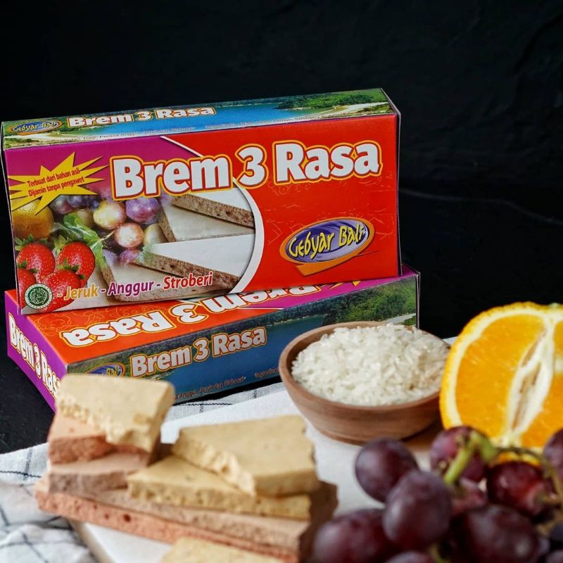 Jual BREM BALI 3 RASA ANGGUR JERUK STRAWBERRY 55GR ENAK MANTAP OLEH ...