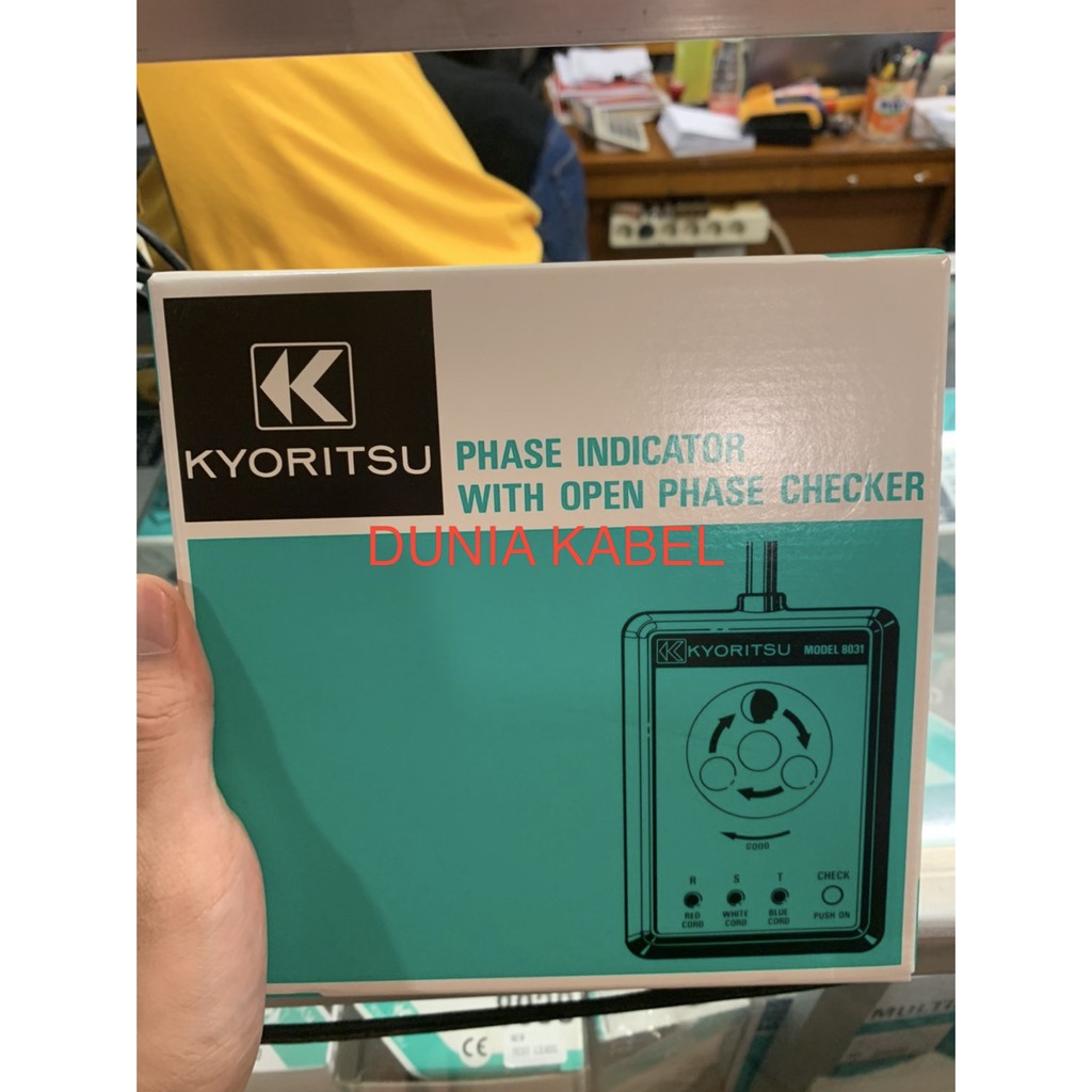 Jual Phase Indicator Kyoritsu 8031 3 Phase Sequence Rotation Checker ...