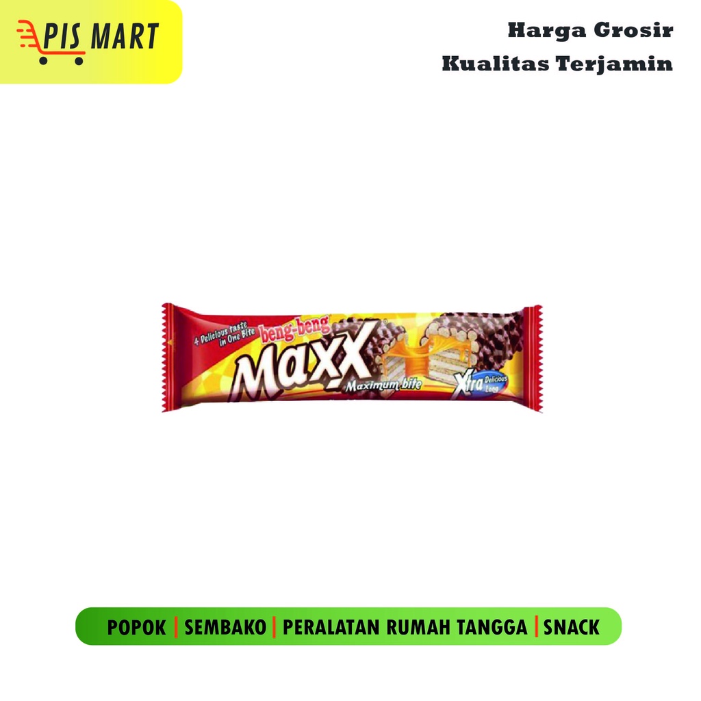 Jual Beng Beng Maxx Wafer Biskuit Coklat 25 gr | Shopee Indonesia