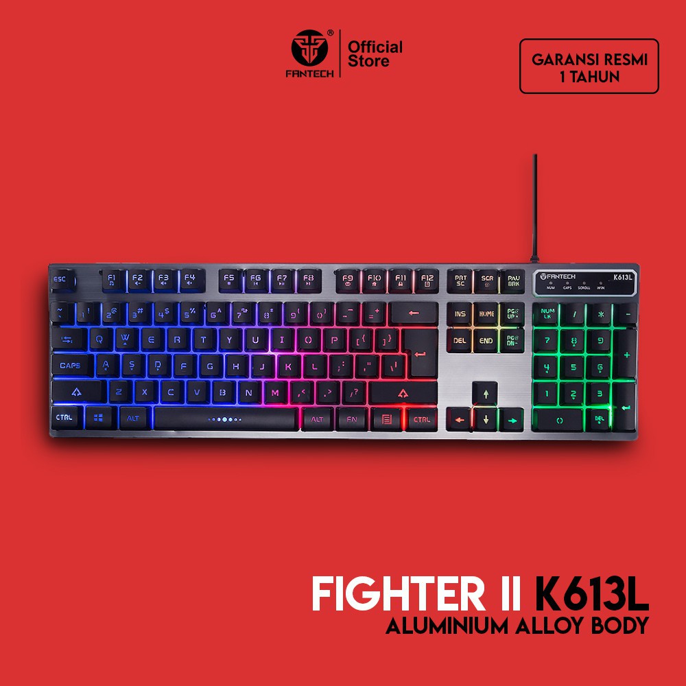 Jual Fantech FIGHTER II K613L Keyboard Gaming RGB Membrane | Shopee Indonesia