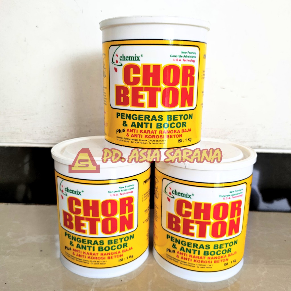 Jual Obat Cor Pengeras Beton 1Kg Chemix / Chor Anti Bocor Korosi ...