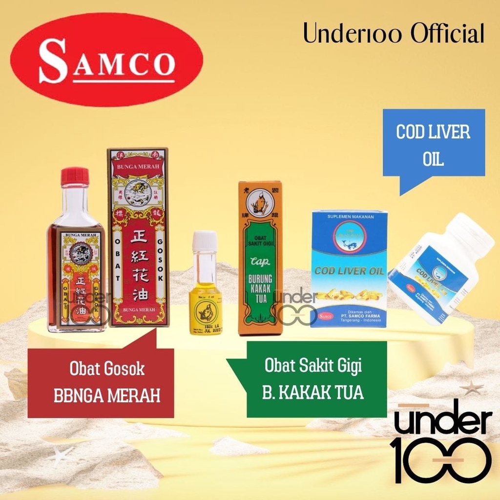 Jual Under100 Obat Gosok Bunga Merah 40Ml | Obat Sakit Gigi Cap Burung ...
