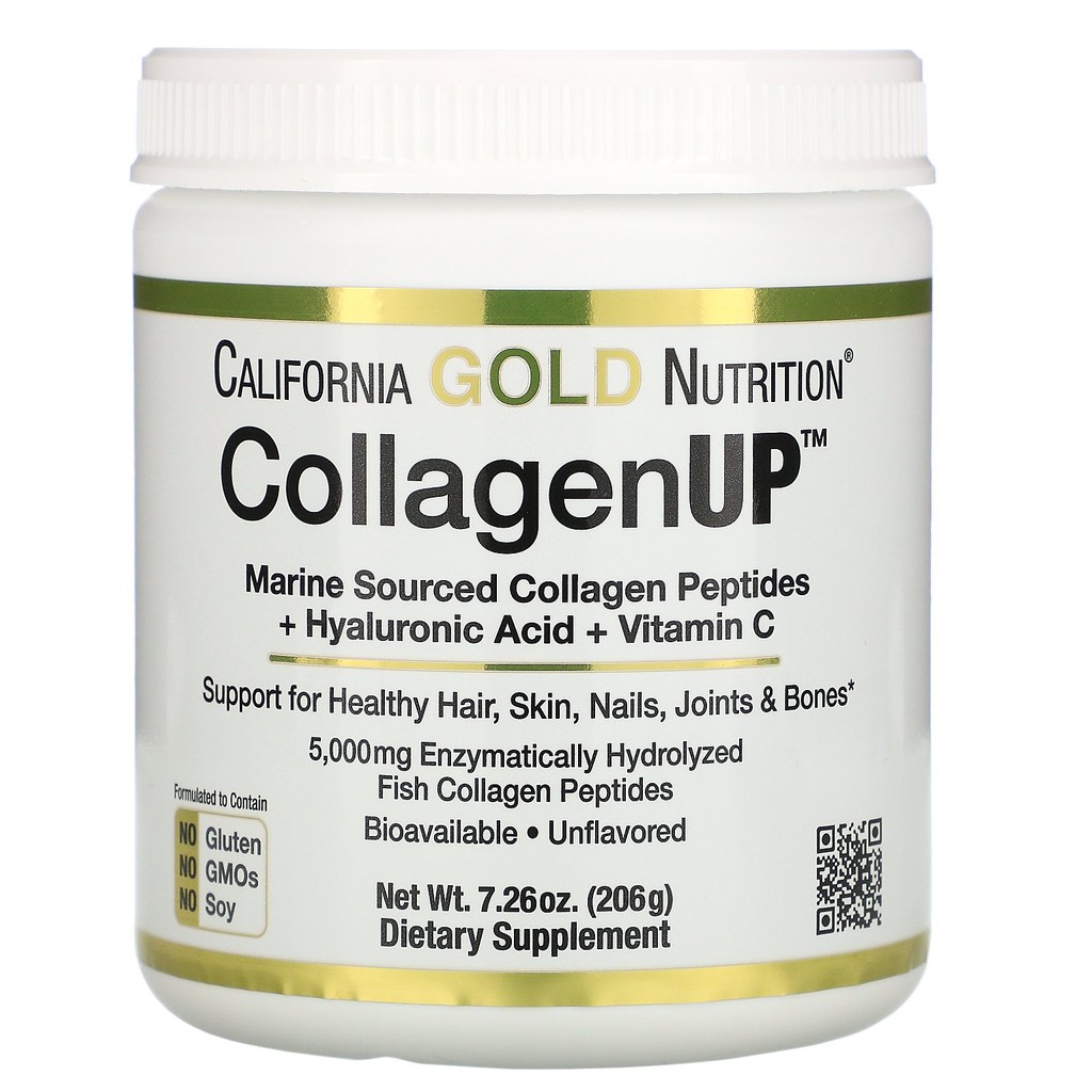 Jual California Gold Nutrition, Collagen UP 5000, Marine Sourced ...
