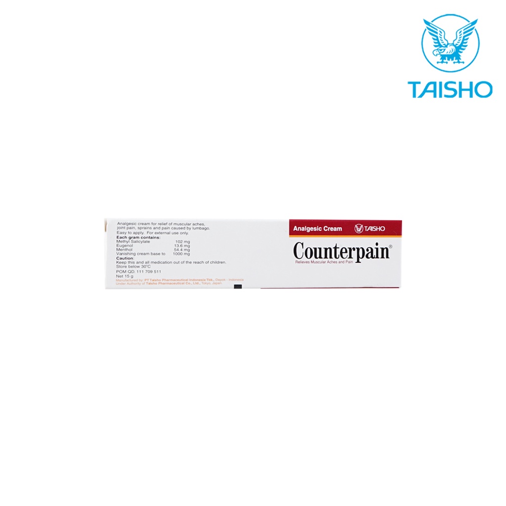 Jual Taisho Counterpain Cream 15 Gr - Pereda Nyeri Otot & Sendi ...
