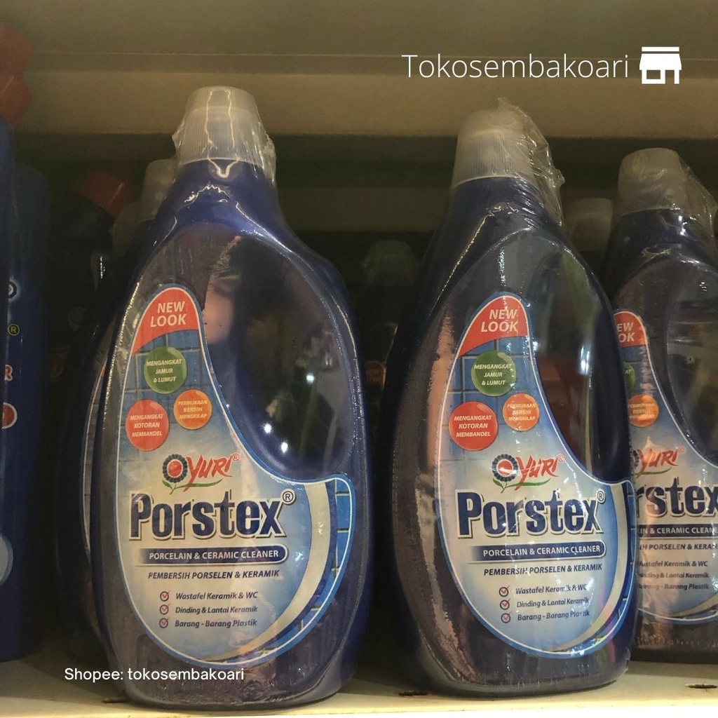Jual Yuri Porstex Pembersih Keramik Biru dan Ungu Botol 500 ml | Shopee ...