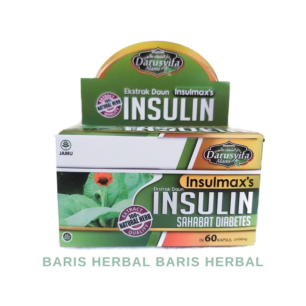 Jual Insulmax's INSULIN Ekstrak Daun Insulin Diabetes Darusyifa Isi 60 ...