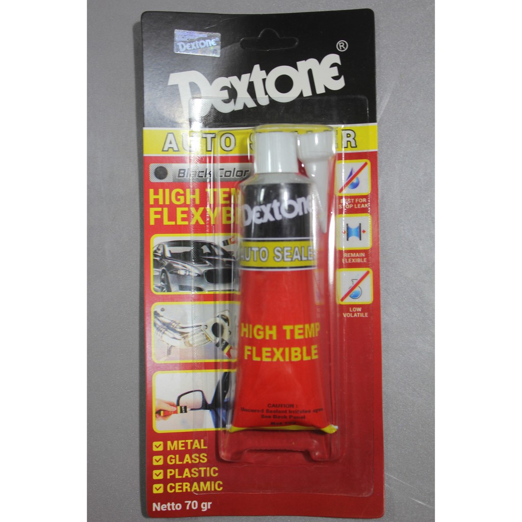 Jual Lem Sealant / Lem Automotif Dextone Auto Sealer 70 gr Warna Hitam ...