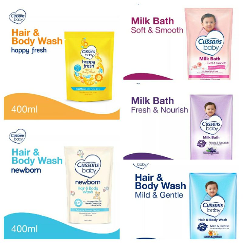 Jual cussons milk bath sabun cair 400ml | Shopee Indonesia