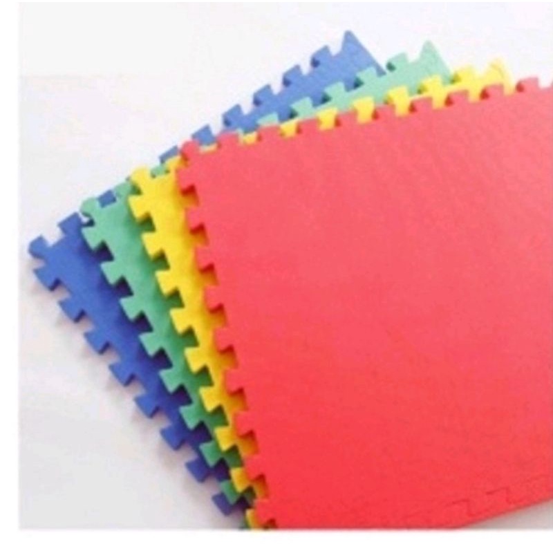 Jual puzzle matras evamats warna polos ukuran 60 x 60cm tikar karpet ...