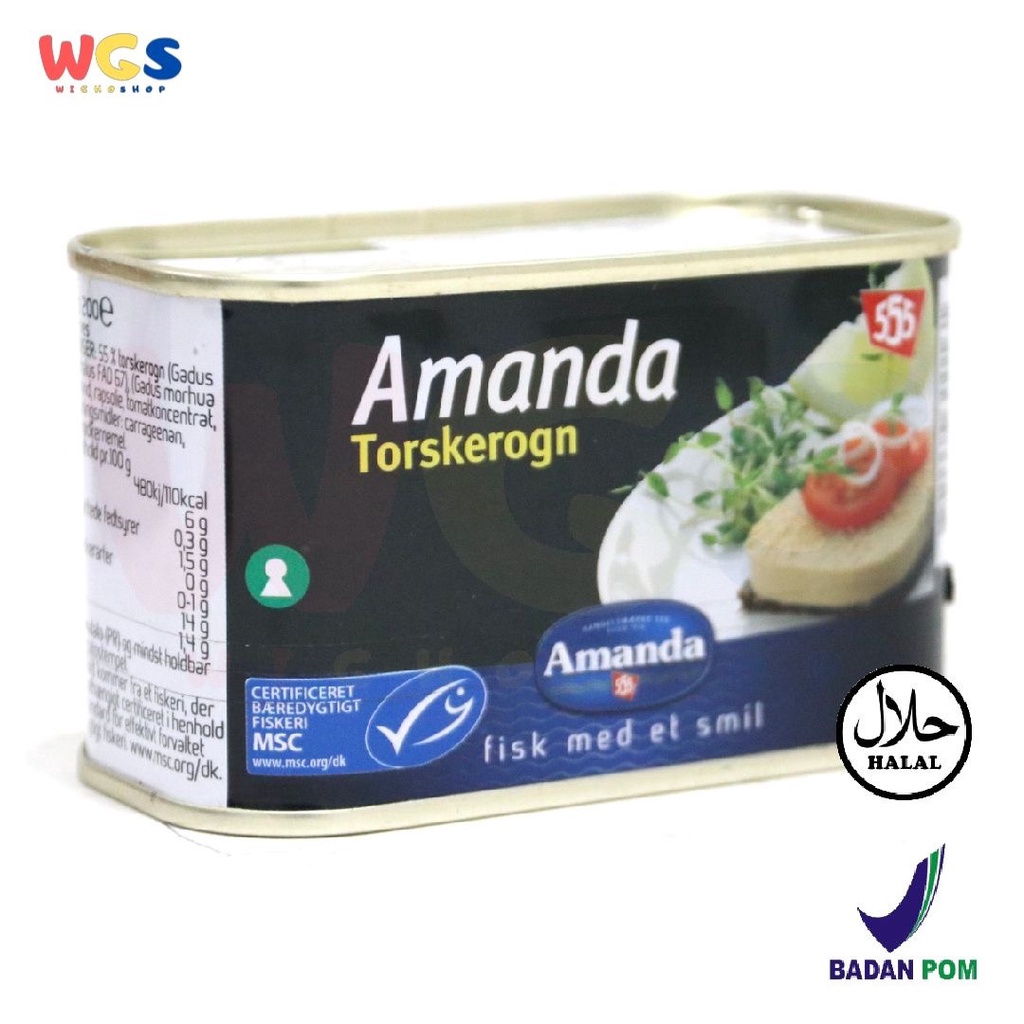 Jual Amanda Canned Torskerogn Cod Roe 200g - Ikan Kaleng Telur Ikan Cod ...