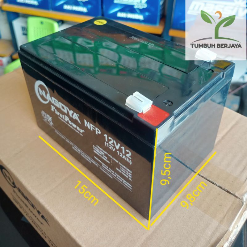 Jual ORIGINAL NAGOYA BATTERY / AKI UPS SOLAR PANEL 12V12AH | Shopee ...