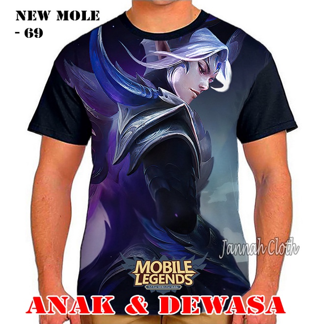 Jual Kaos Mobile Legends Hero Ling Night Shade Skin Epic 3D Printing ...