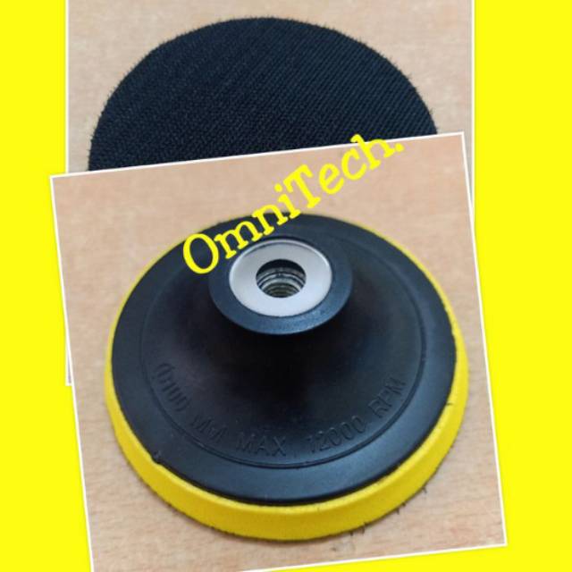 Jual Tatakan Amplas Bulat Tempel Velcro Pad Mesin Gerinda Gurinda ...