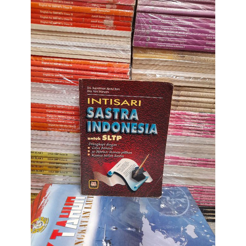 Jual Original Buku Intisari Sastra Indonesia Dilengkapi Gaya Bahasa Dll ...