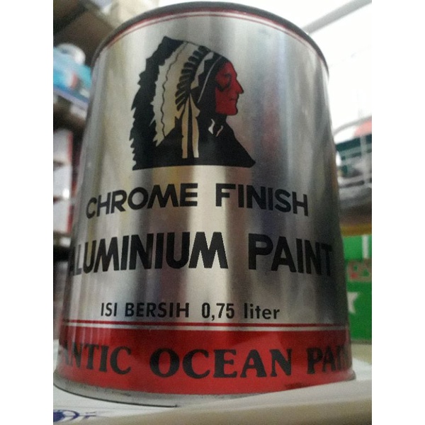 Jual CAT CHROME FINISH ALUMUNIUM PAINT Liter & 0.75Liter/catcrome ...