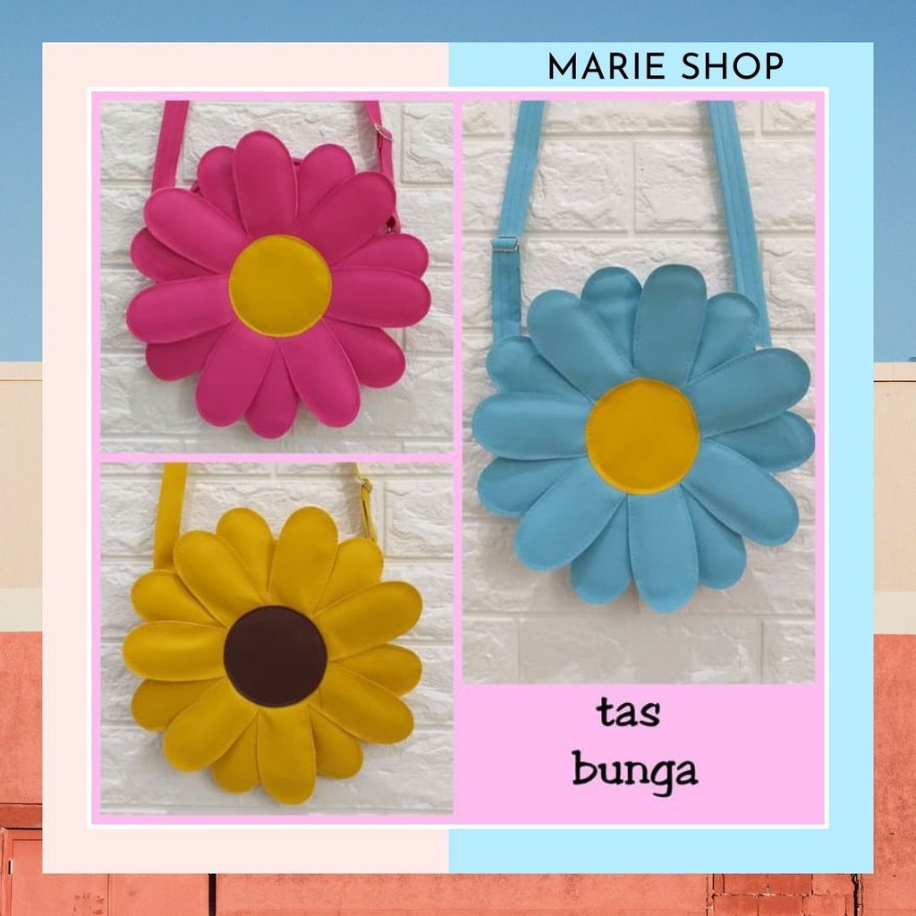 Jual [FLOWER] TAS BUNGA DAISY TAS BENTUK BUNGA WARNA WARNI UNIK LUCU ...