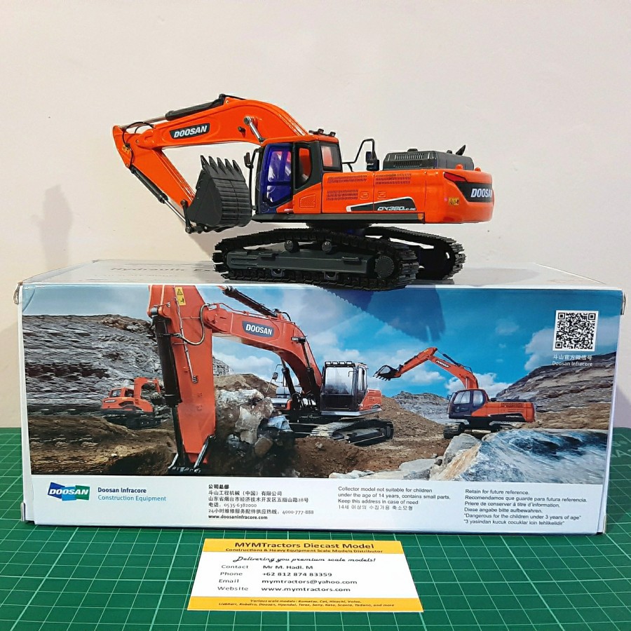 Jual Diecast Miniatur Alat Berat Doosan Excavator DX380 LC-9 (1:50 ...