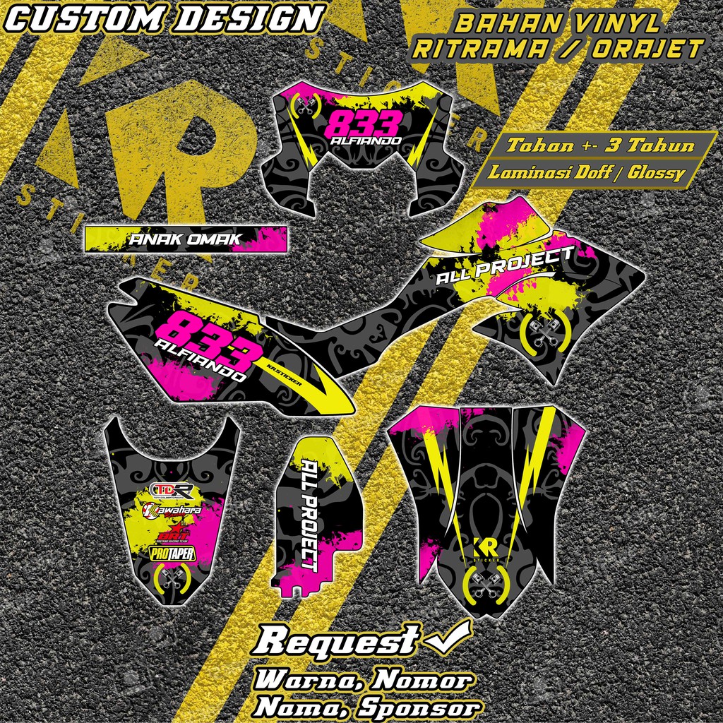 Jual Decal fullbody dtracker custom desain, stiker dtracker decal d ...