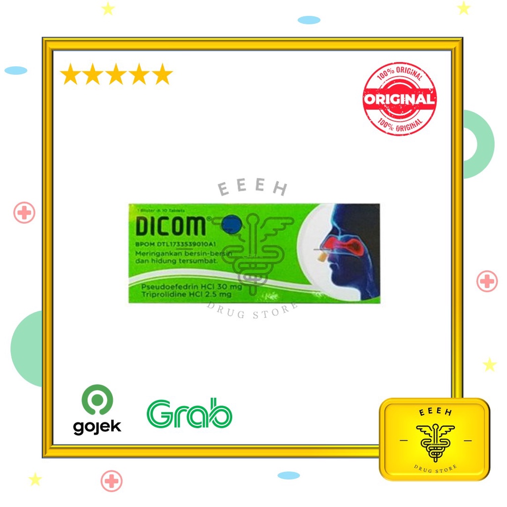 Jual Dicom Obat Untuk Flu | Pilek | Alergi | Bersin-Bersin isi 10 ...