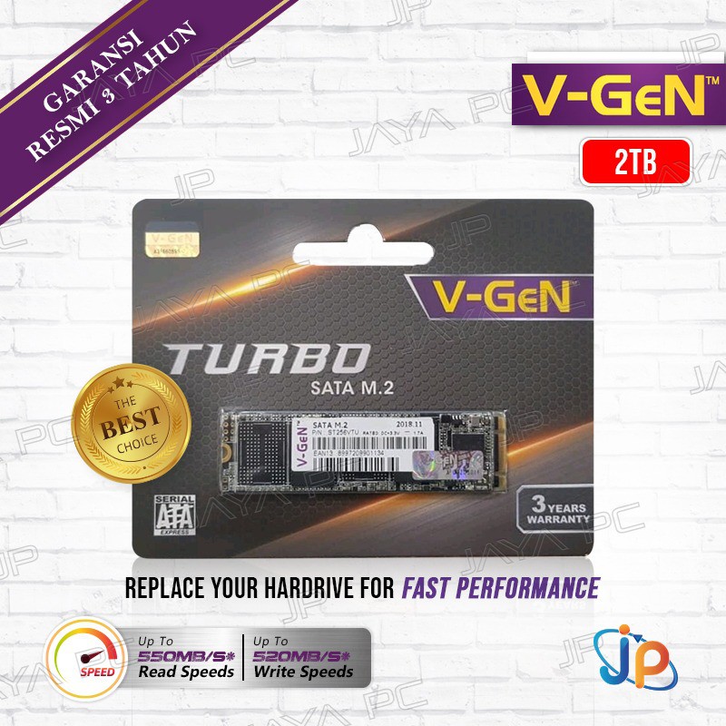Jual SSD V-Gen Turbo V-Nand M.2 2280 2TB - VGen M2 2 TB Sata 3 | Shopee Indonesia