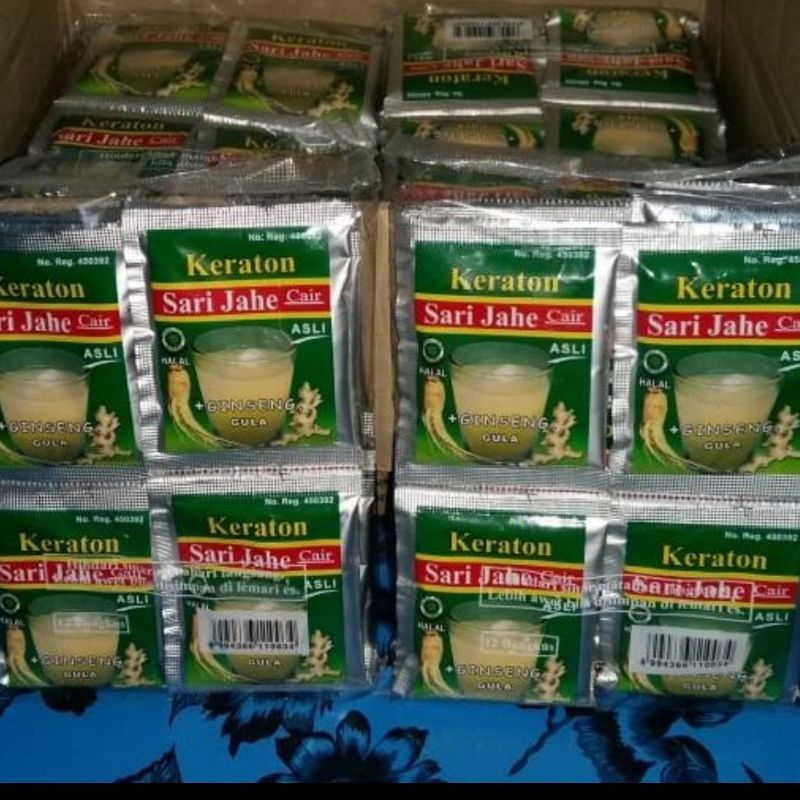 Jual minuman sari jahe cair keraton 30ml 1pack isi 12 saset kraton ...