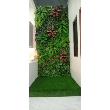 Jual GREEN WALL SINTETIS, TANAMAN SINTETIS DINDING, DEKORASI VERTICAL ...