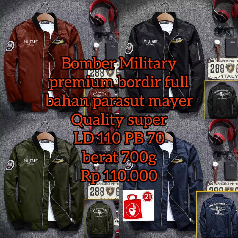 Jual Bomber Military premium XL | Shopee Indonesia