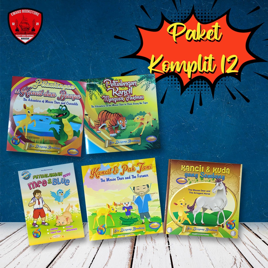 Jual PAKET HEMAT 5 BUKU CERITA SI KANCIL SERU DAN MENDIDIK ANAK TK PAUD | Shopee Indonesia
