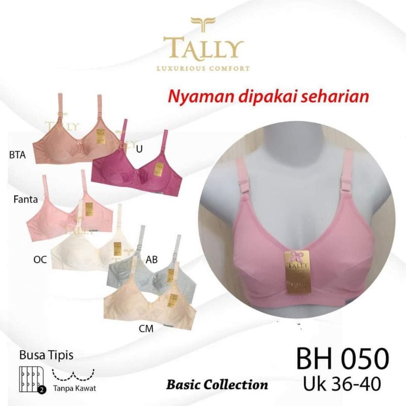 Jual Bra Tally Cup B Busa Tipis - Tidak Berkawat - Kait 2 / BH Busa ...