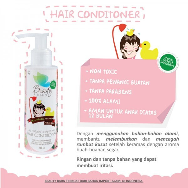 Jual Beauty Barn Kids Hair Conditioner 120ml- Conditioner Rambut Anak ...