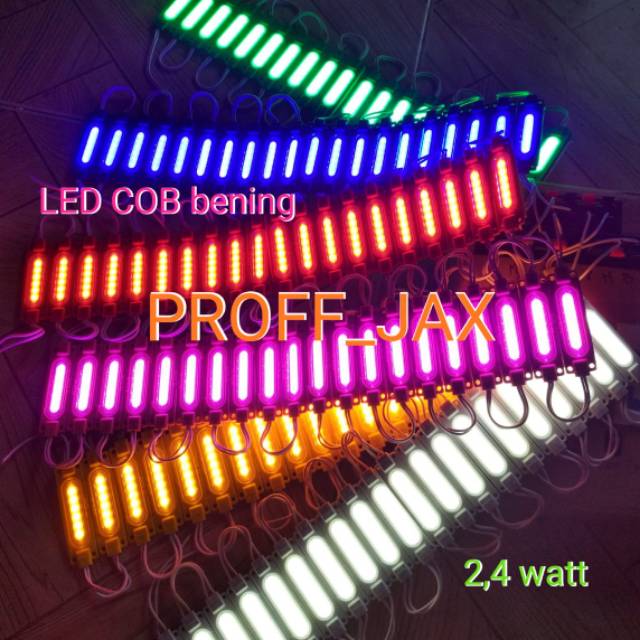 Jual Lampu kolong/bak LED modul COB bening 6 mata 24 volt truk bus 12 volt motor mobil | Shopee ...