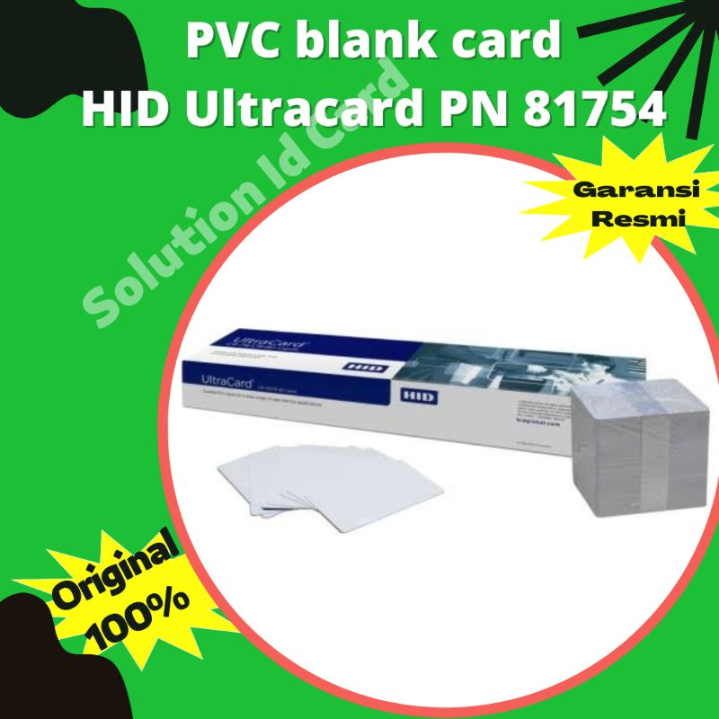 Jual PVC Blank Card Ultrcaard HID 81754 | Kartu Polos Id card | Shopee ...