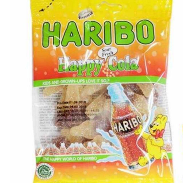 Jual Haribo permen jelly 80g zourr worm cola starmix peaches goldbears ...