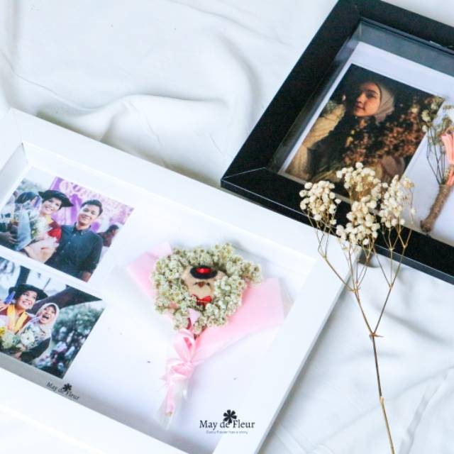 Jual Simple Frame of Dried Flowers (Bingkai Bunga Kering) | Shopee ...