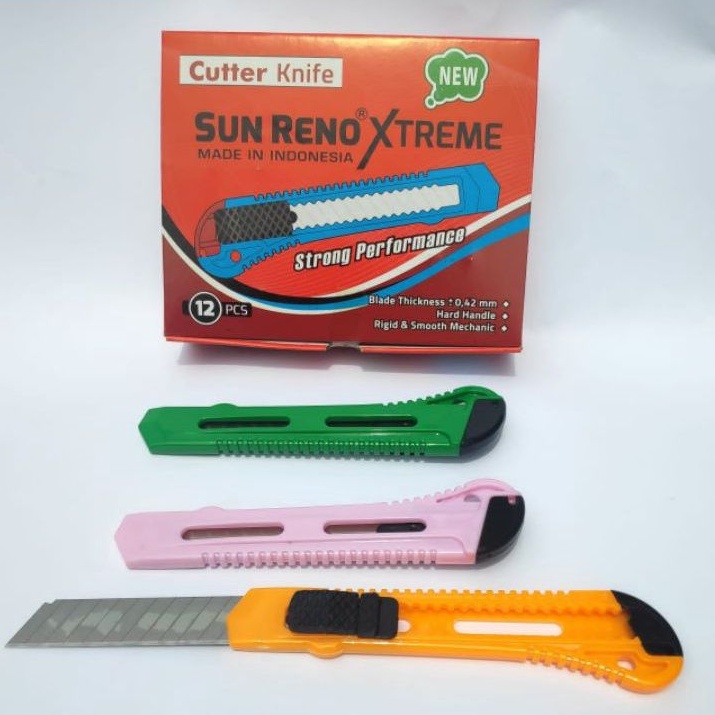 Jual Pisau Cutter, Kater, Cutter Knife besar SUNRENO XTREME, 1dus ...