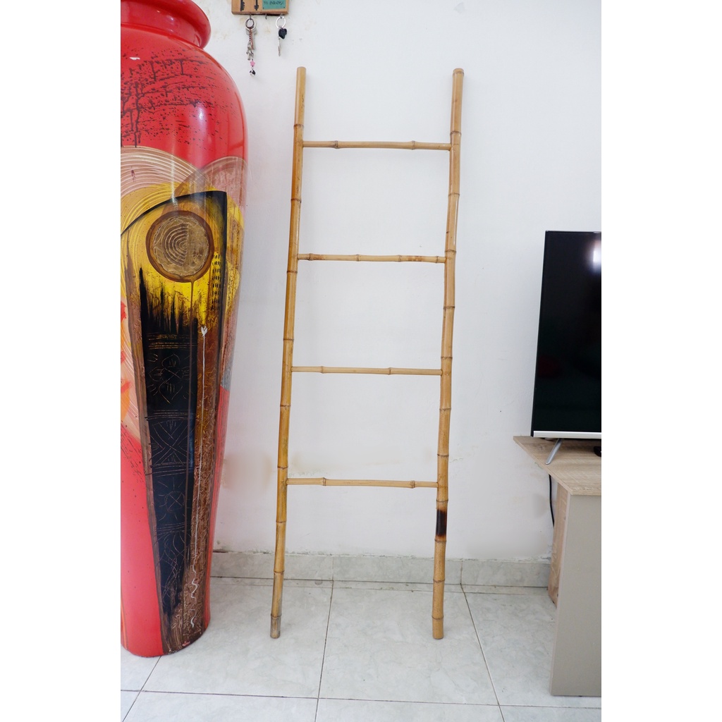 Jual Linda Ladder - tangga bambu - rak bambu - shelves - shelf - racks ...