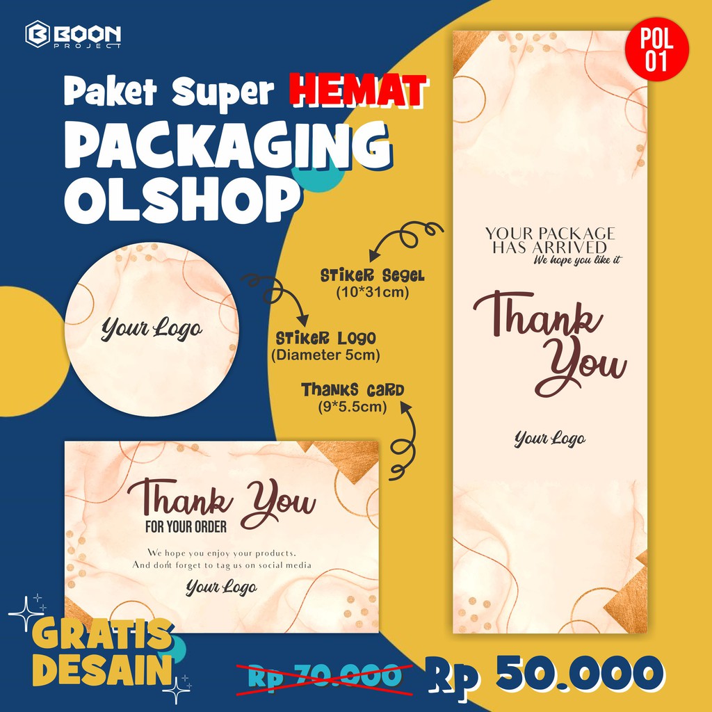 Jual PAKET PACKAGING OLSHOP | Shopee Indonesia