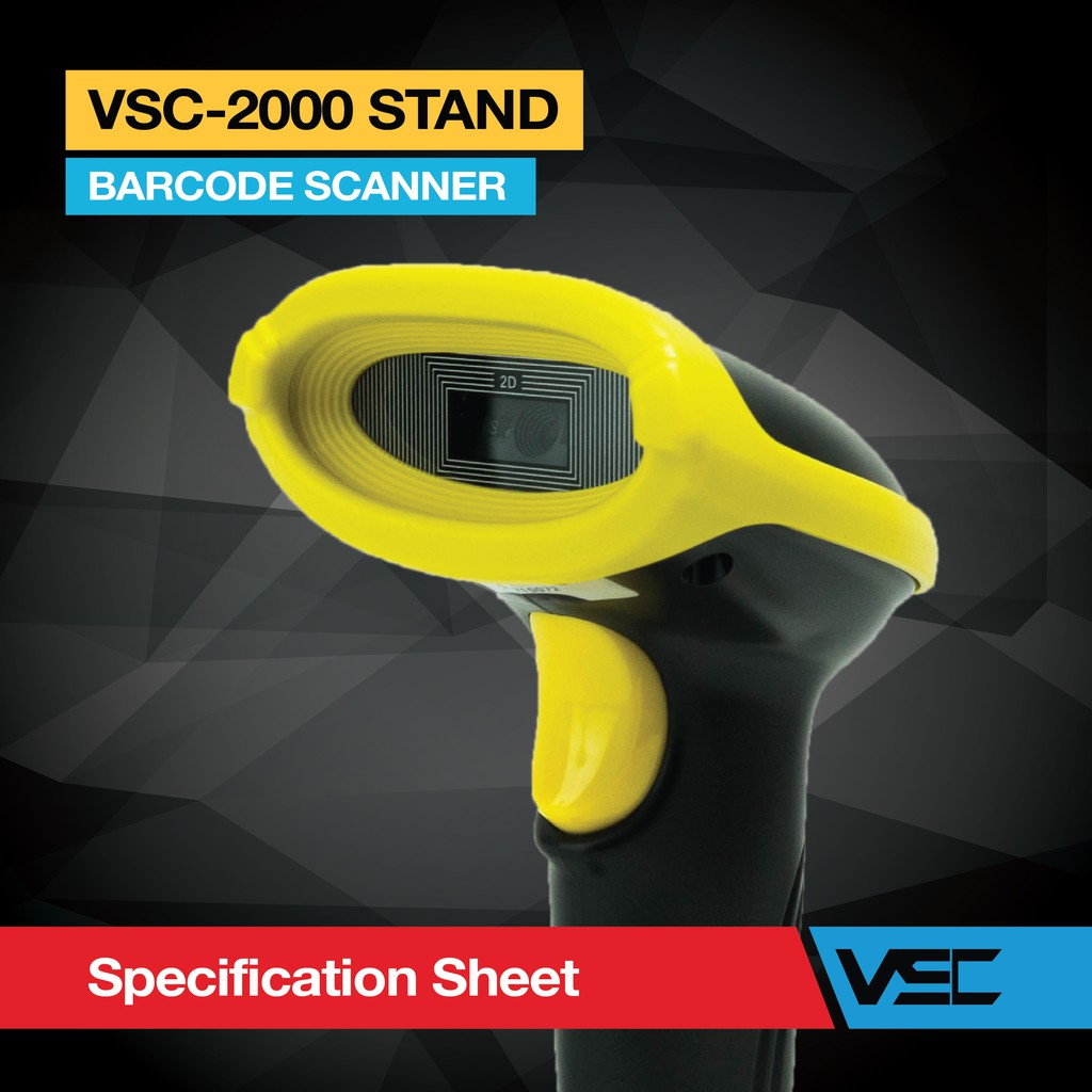 Jual BARCODE SCANNER AUTO SENSE / STAND 2D VSC 2000 - USB (QR Code ...