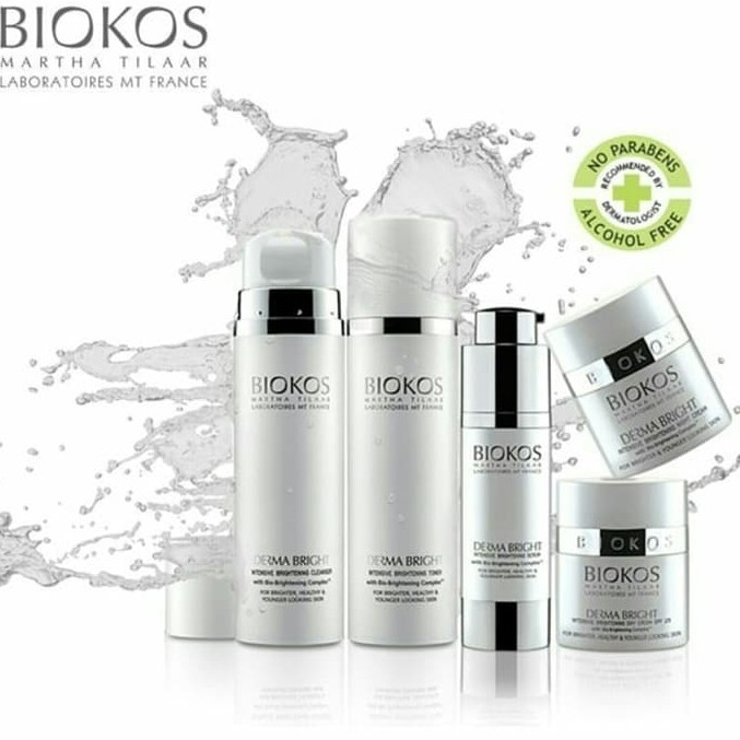 Jual Biokos Derma Bright Intensive Brightening Cleanser, Day Cream ...
