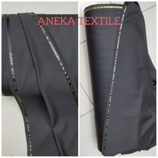 Jual KAIN SEMI WOOL JET BLACK TUXEDO BY HUGO BOSS / ECLIPSE | Shopee ...