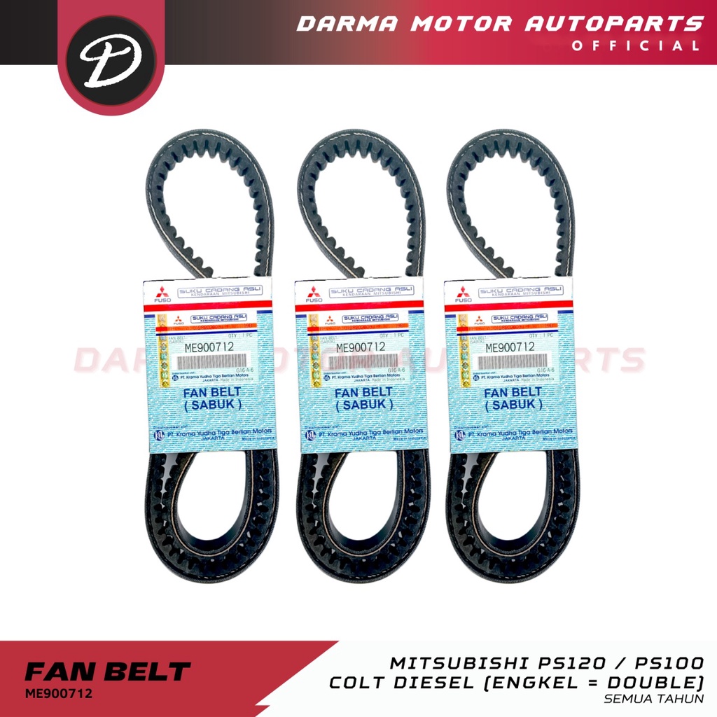Jual Fan Belt Vanbelt Tali Kipas PS100 PS120 Original Mitsubishi ME900712 | Shopee Indonesia