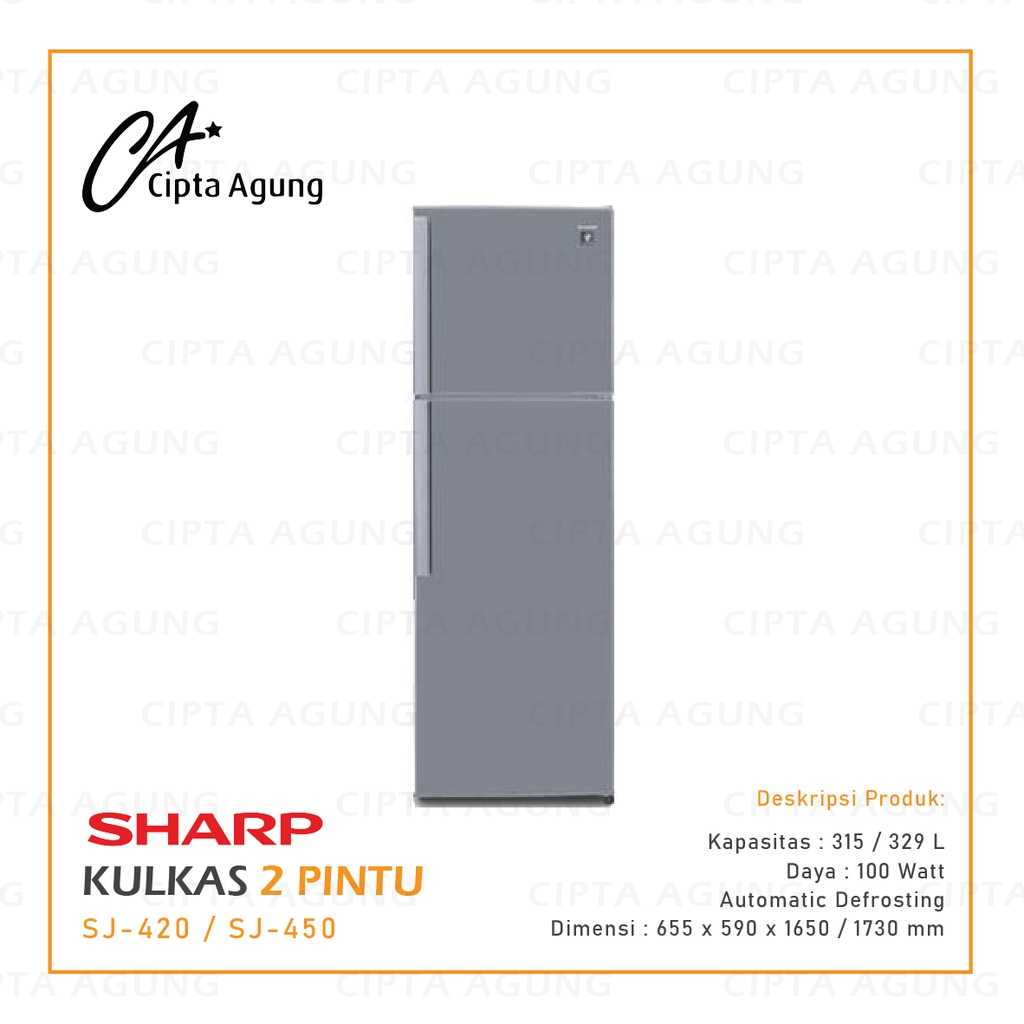 Jual KULKAS 2 PINTU SHARP SJ 420 GSPD SJ 450 GSPD [BDG] | Shopee Indonesia