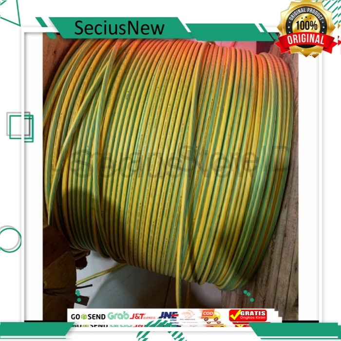 Jual KABEL TUNGGAL NYA 25MM 25 MM GROUNDING KUNING HIJAU | Shopee Indonesia