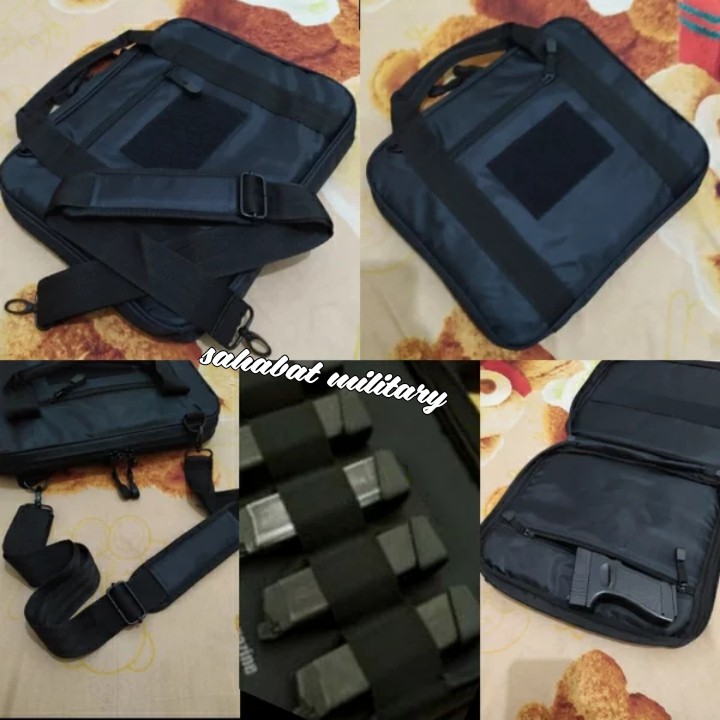 Jual Range Bag AA IPSC Tas Pistol Hand Gun Bag Airsoft Holster Tas ...